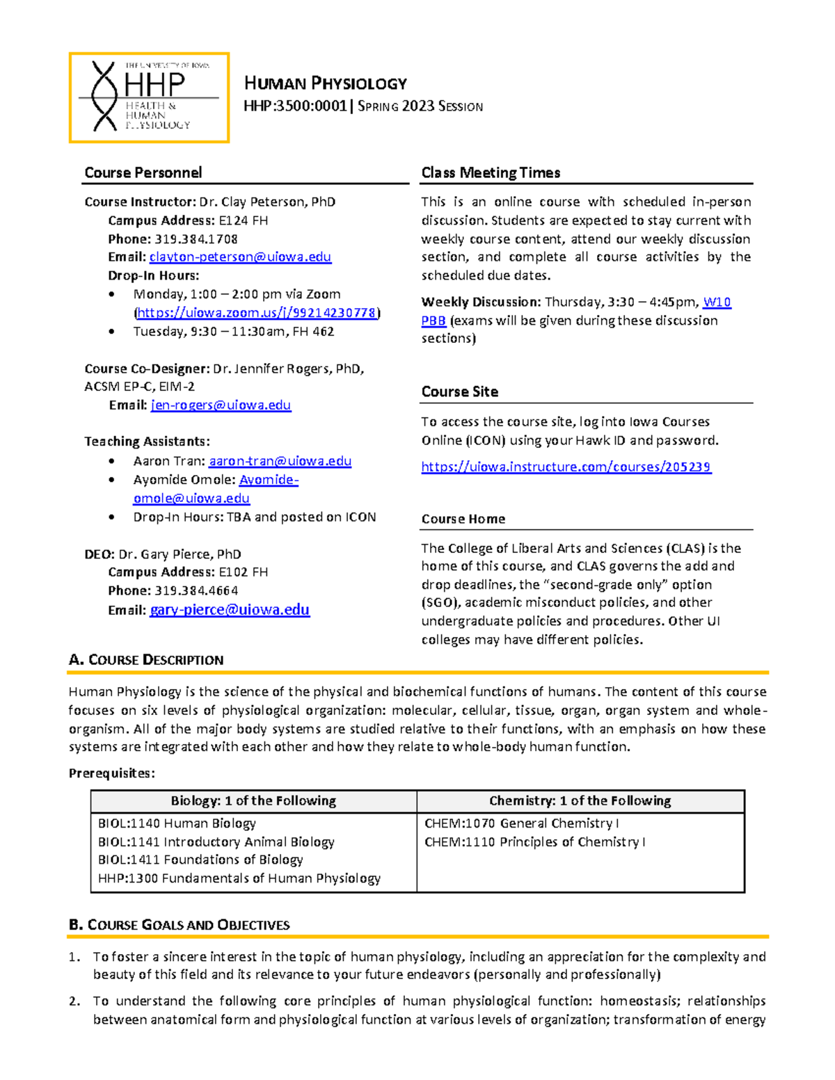 Syllabus+Human+Physiology+HHP3500 0EXW%2C+Spring+2023 - HUMAN ...