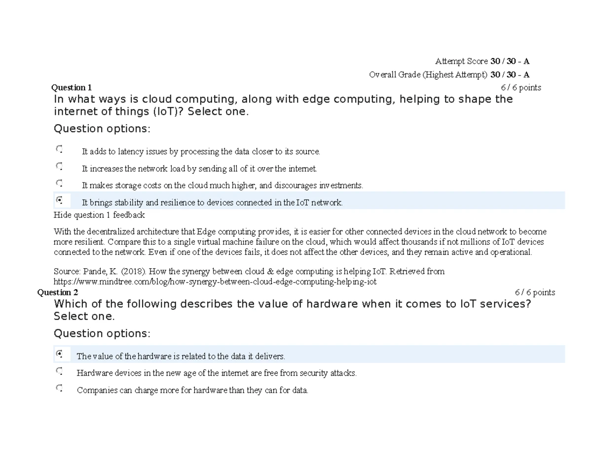 Interactive Quiz 3: Key Concepts of Virtual Machines and Knowledge ...