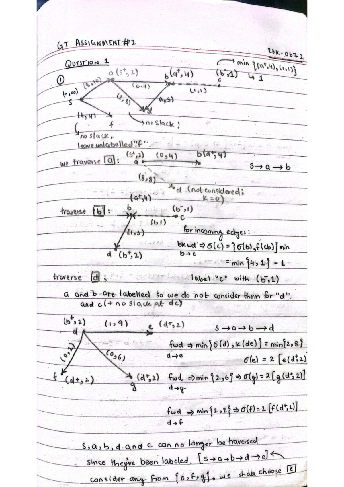GT Assignment #2: Max Flow & Stable Matching Solutions - Studocu