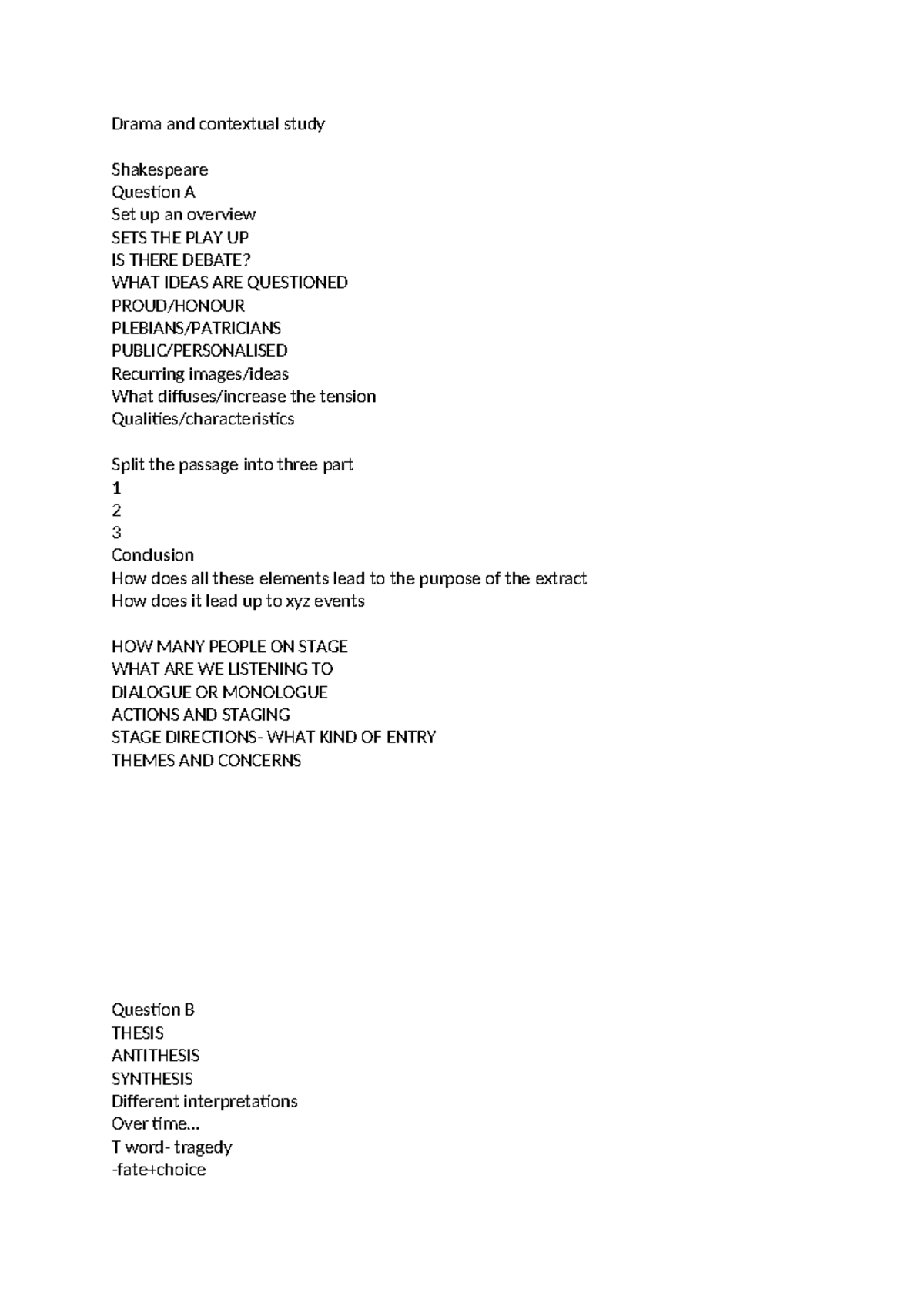 Drama and Contextual Study: Shakespeare Analysis & Interpretations ...