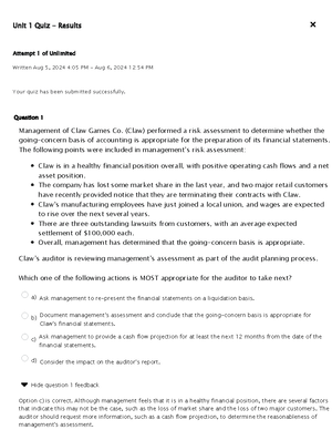 CO1-2401E-PC02 - Solution to CORE 1 Practice Case Week 2 - © Chartered ...
