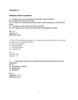 Midterm model 1 - mid exam operating System || with answers - Cairo ...