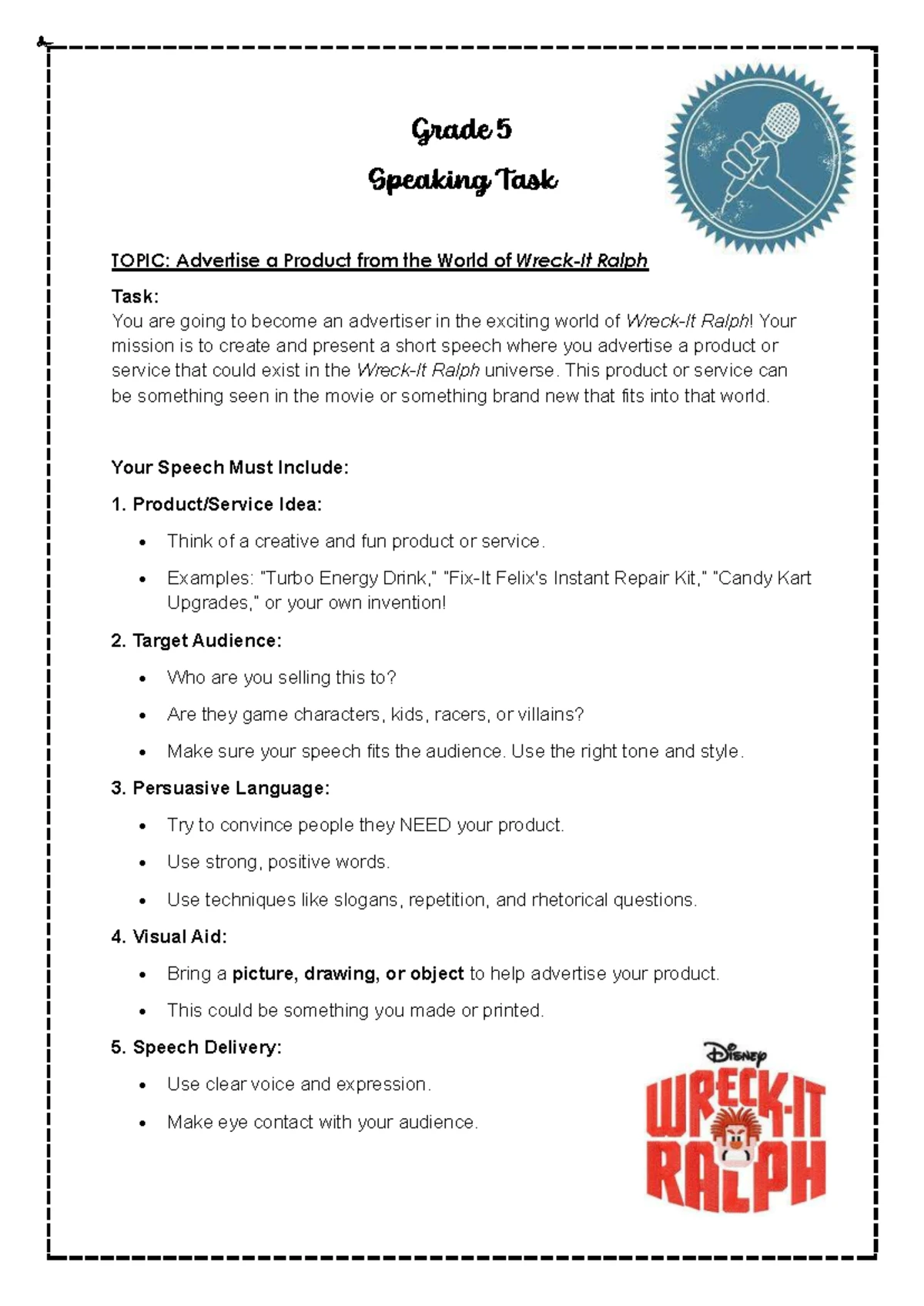 Grade 5 Speech Writing Guide: Tips & Structure Overview - Studocu