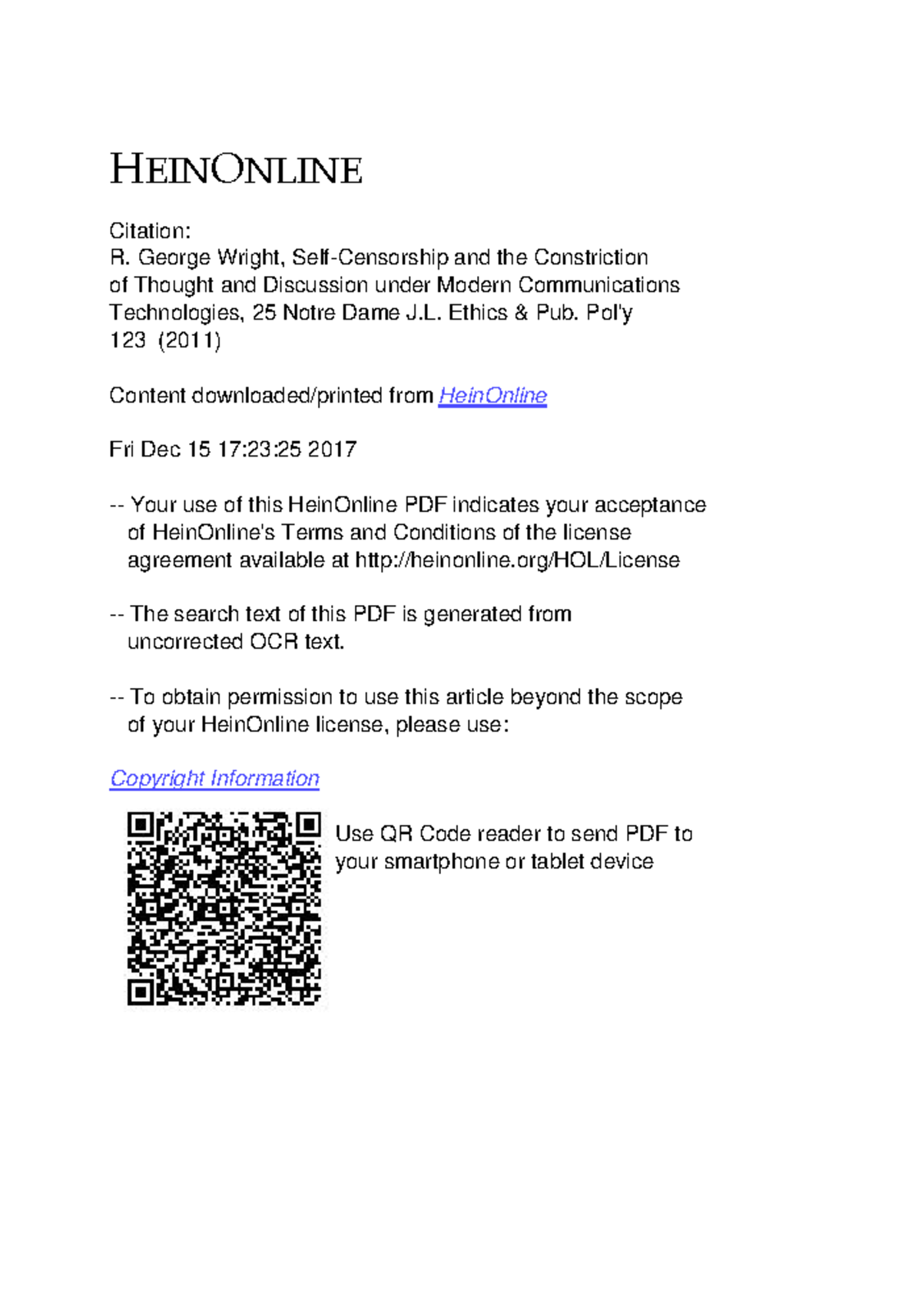 Self-Censorship and Thought Constriction in Modern Tech (LAW 25) - Studocu