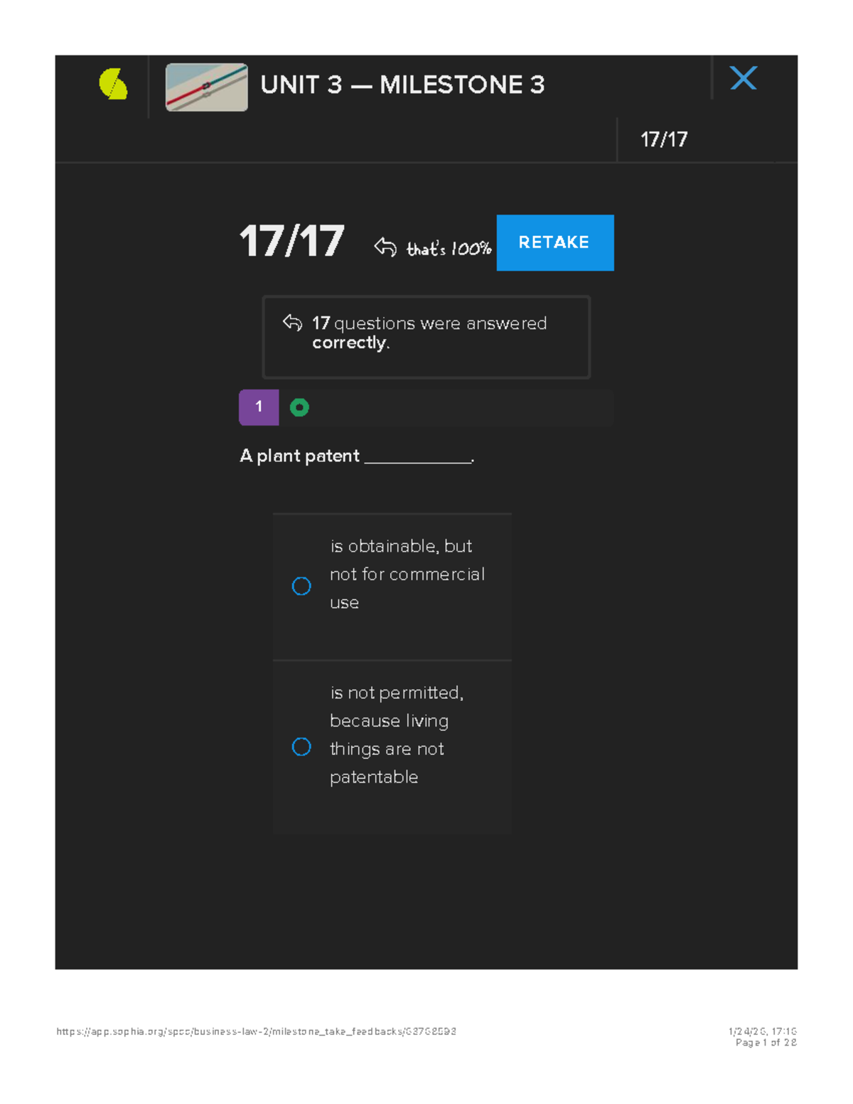 Milestone 3: Intellectual Property and Employment Law Concepts - Studocu