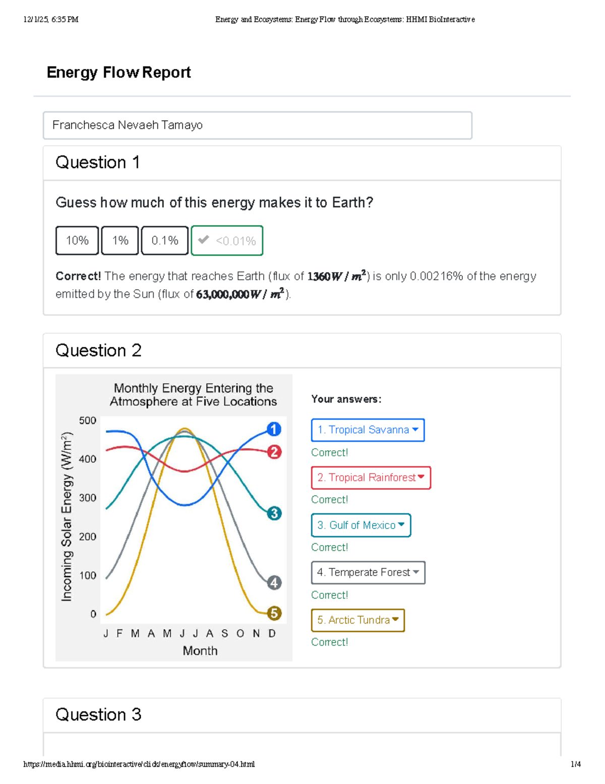 Energy Flow through Ecosystems: HHMI BioInteractive Report - Studocu