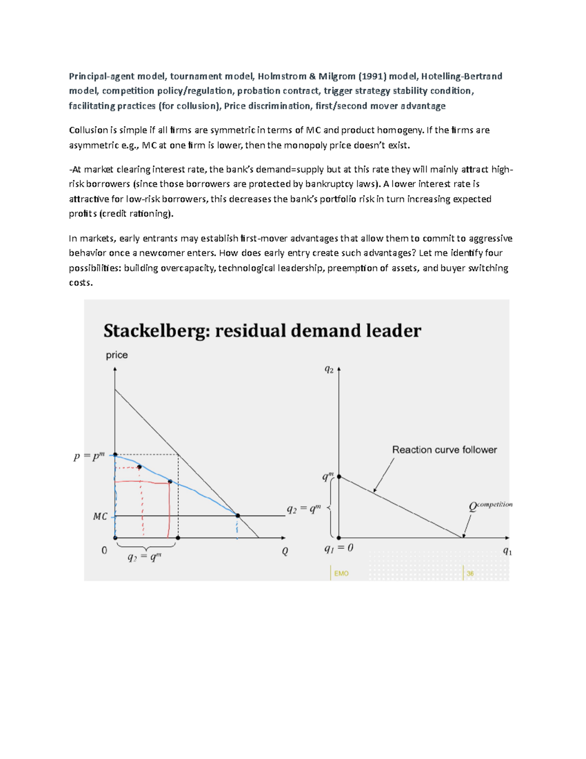 Stackelberg Model Analysis - Key Concepts & Graphs - Studeersnel