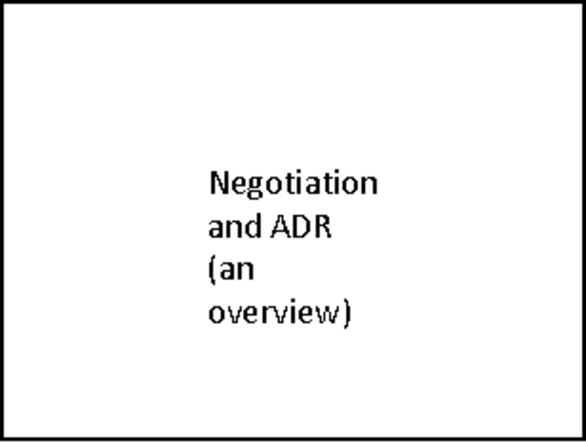 Week 1 - Overview of Negotiation and ADR Methods and Concepts - Studocu