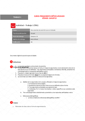 [Solved] Elabora el mapa de argumentos a partir del ejercicio de ...
