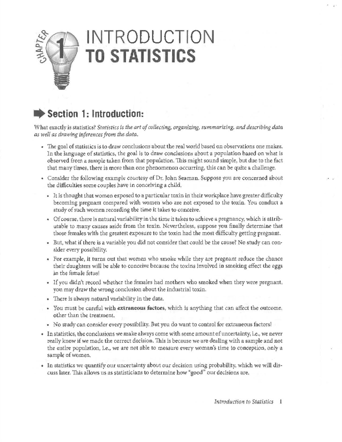 STA 3381: Introduction to Statistics - Key Concepts and Insights - Studocu