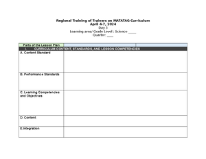 Daily lesson log Plan Example for Teachers - GRADES 1 to 12 DAILY ...
