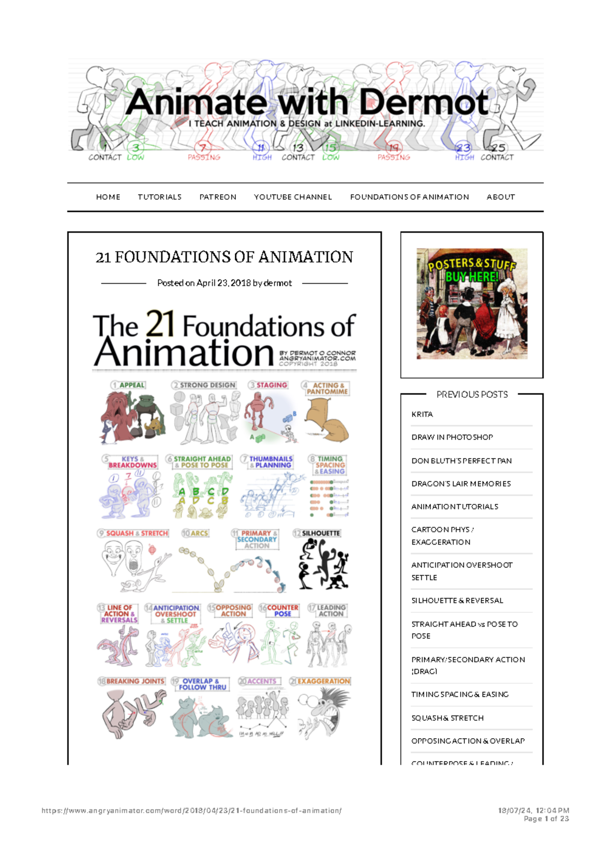 21 Foundations OF Animation – Angry Animator - 21 FOUNDATIONS OF ...