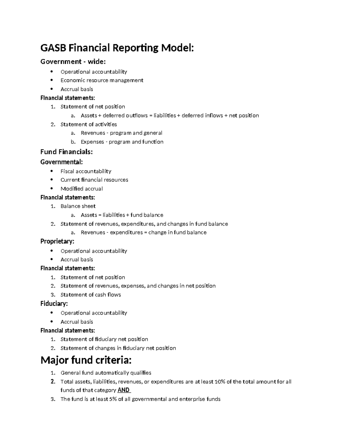 GASB Financial Reporting Model Overview: Key Components & Framework ...