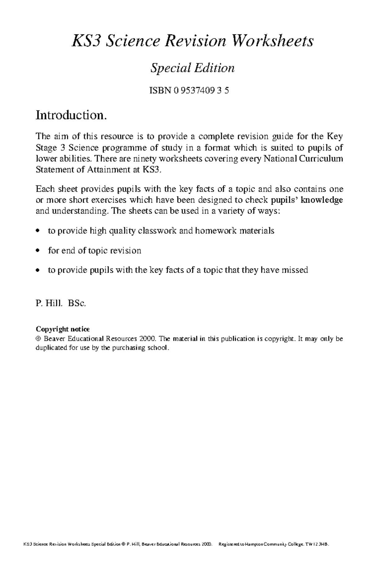 Year 8 Science Revision: Comprehensive KS3 Worksheets Guide - Studocu