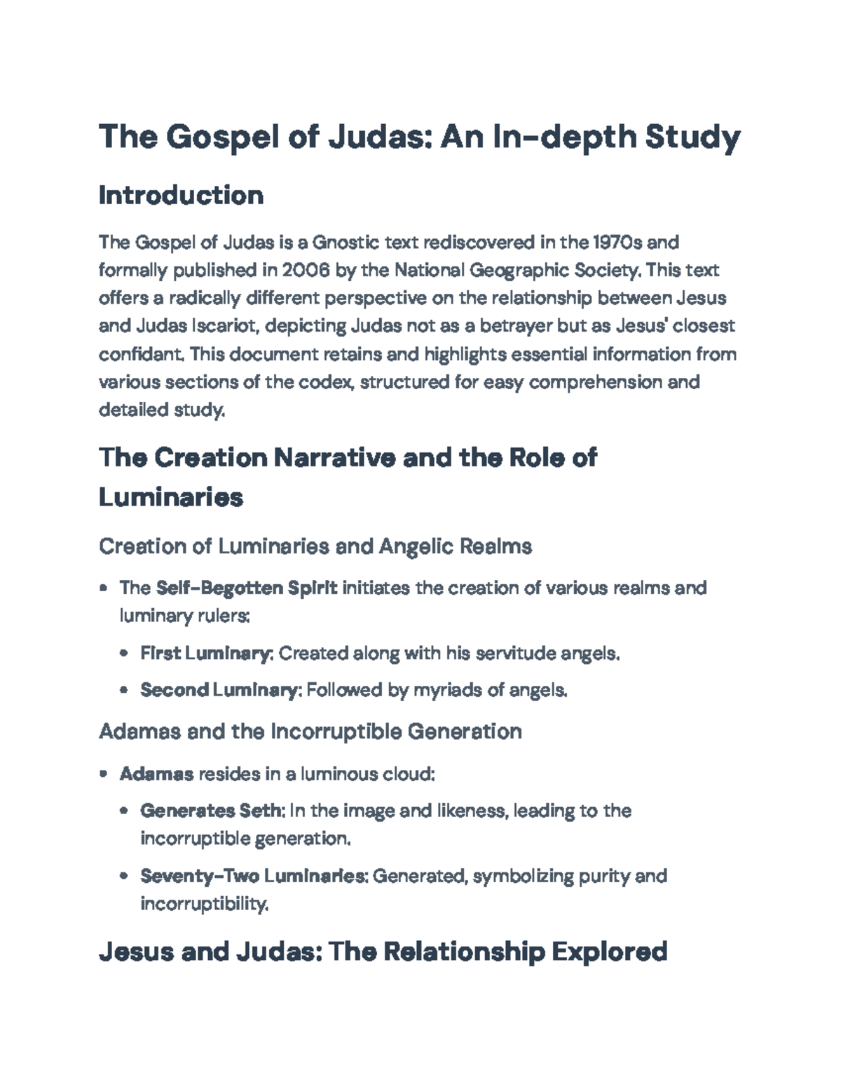 The Gospel of Judas: A Gnostic Perspective on Jesus and Betrayal - The ...