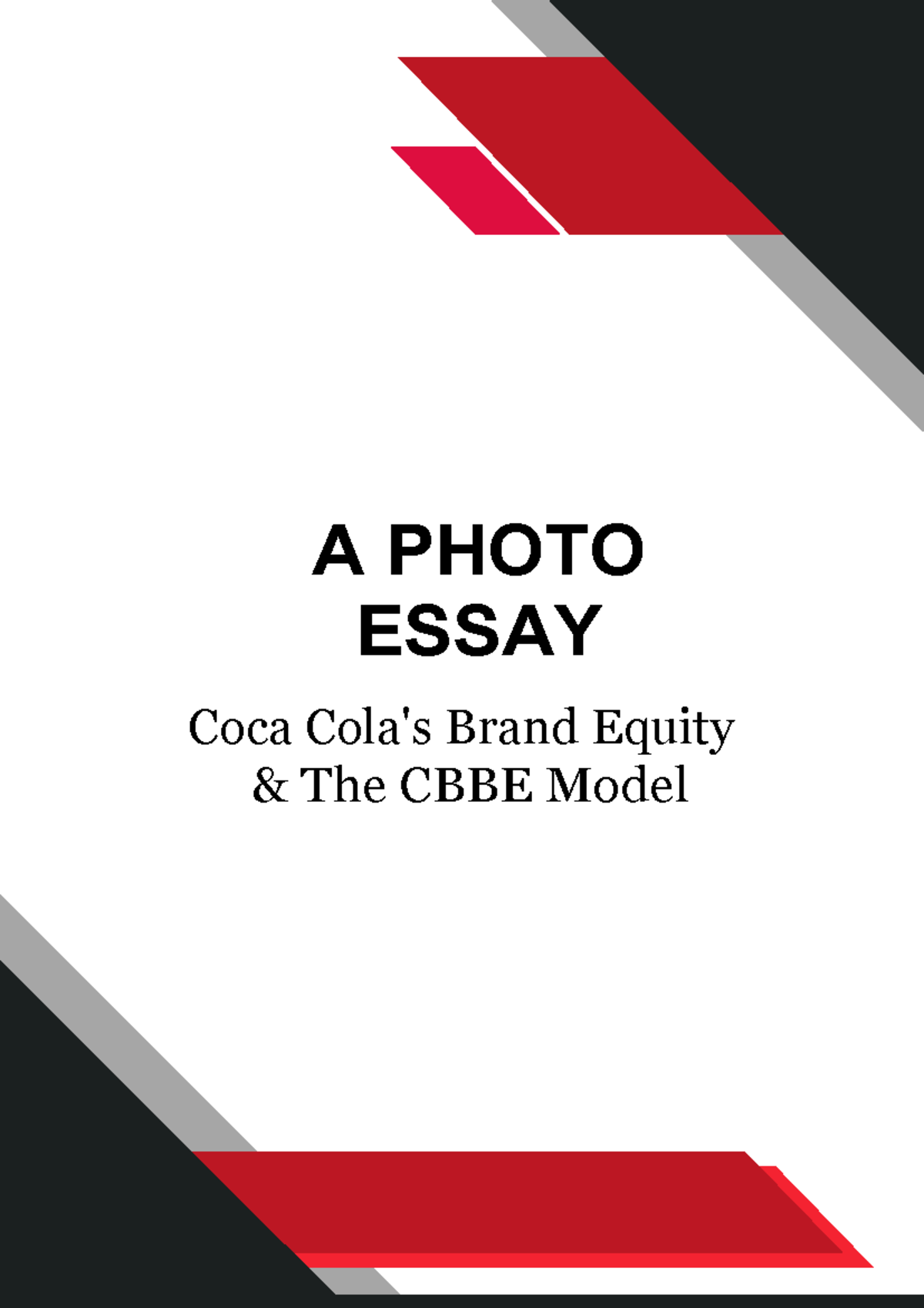 Coca Cola's Brand Equity Analysis & CBBE Model Overview - Studocu