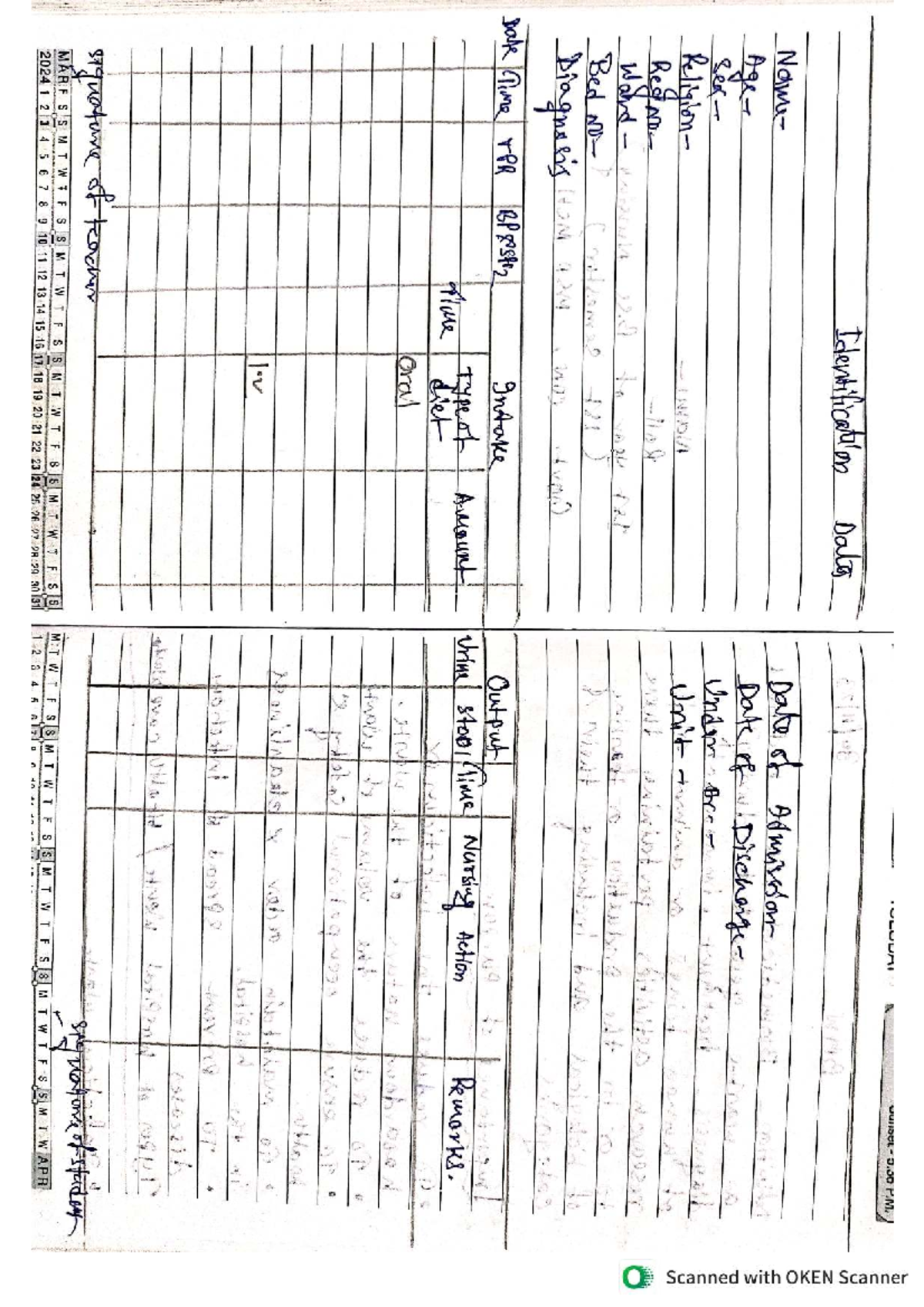 Daily Diary Format for Bed Making - Course Code: HARW - Studocu