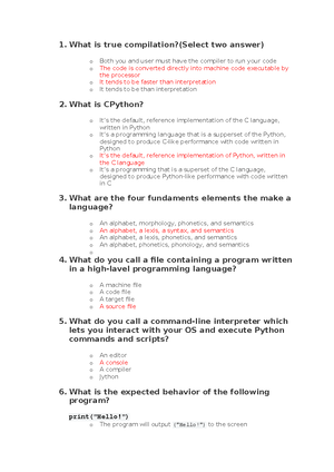 Python Essentials 2 Module 3 - 1. What will be the result of executing ...