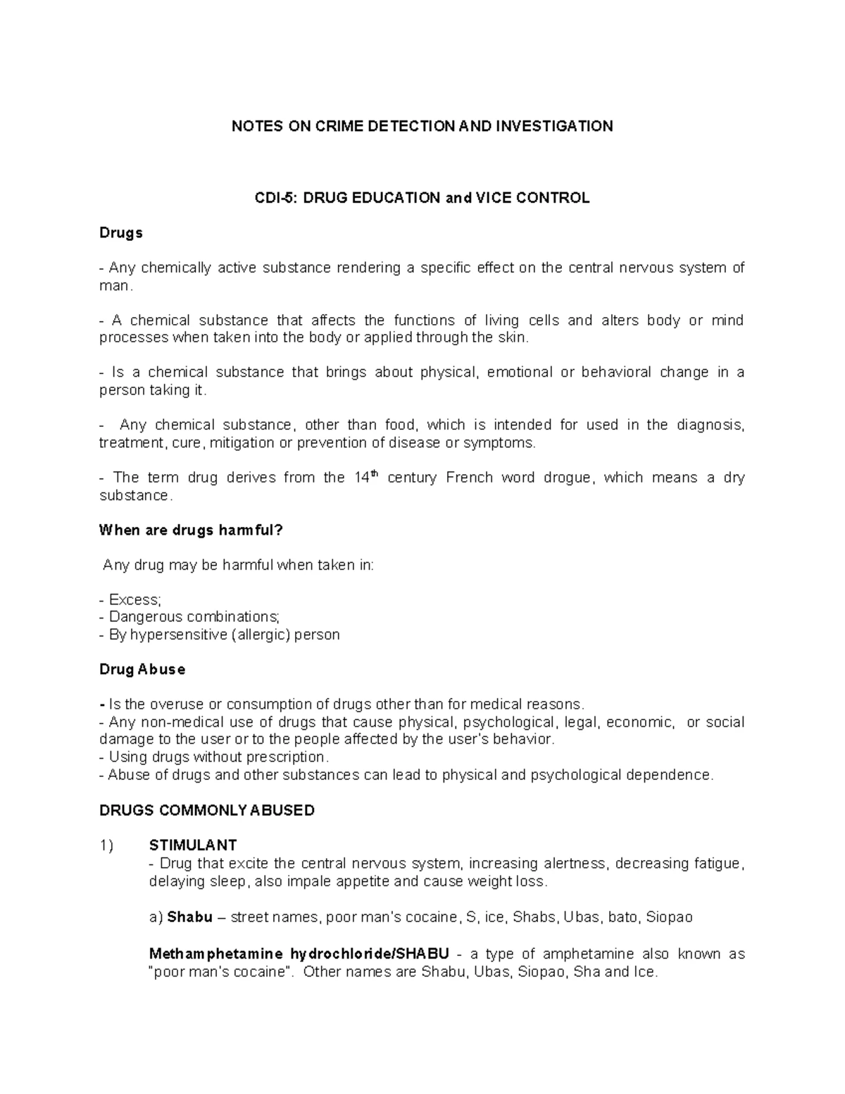 CRIM 5 (Juvenile Delinquency and Juvenile Justice System) - CRIM 5 ...