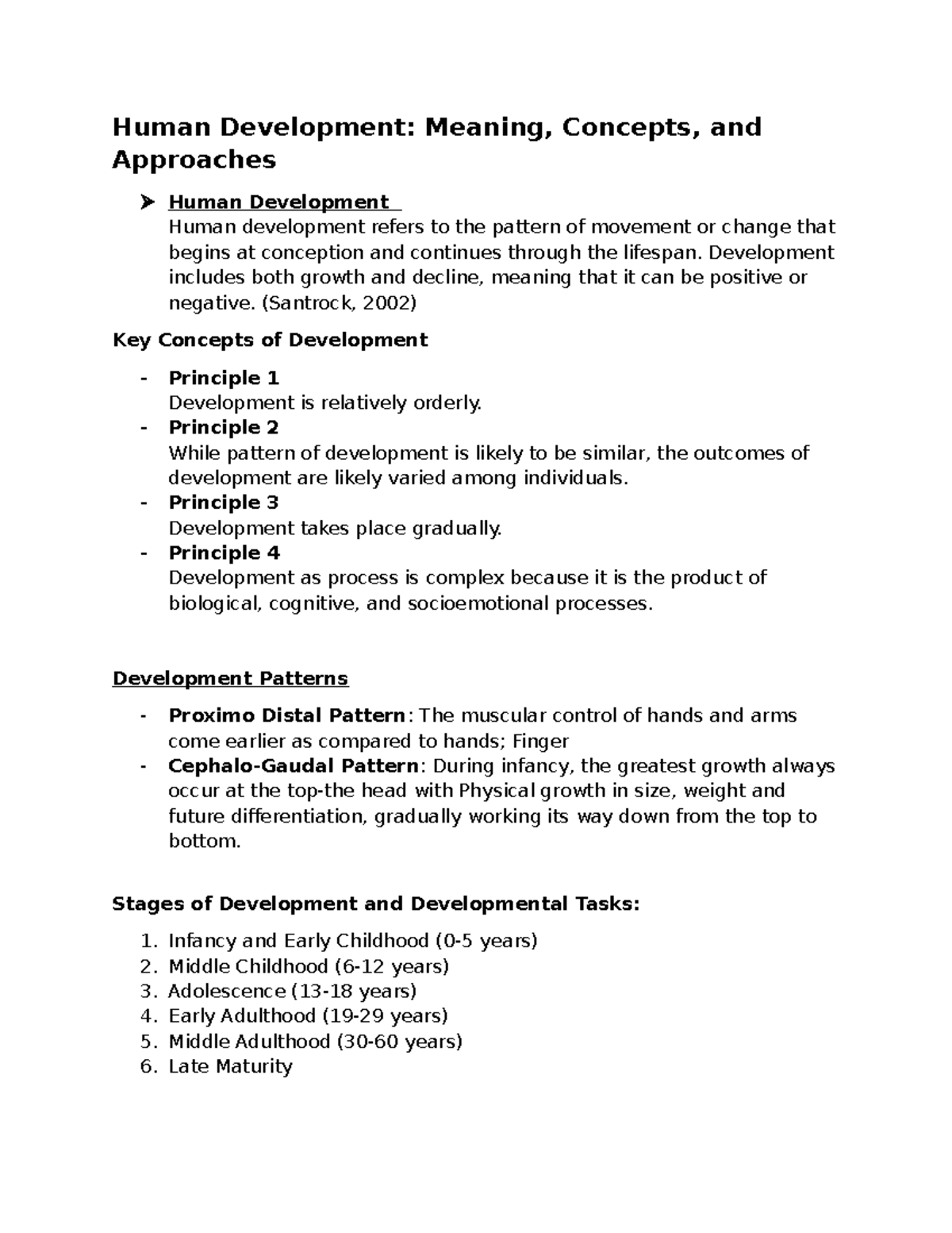 GE1 - Lesson 1: Human Development Concepts and Approaches Review - Studocu