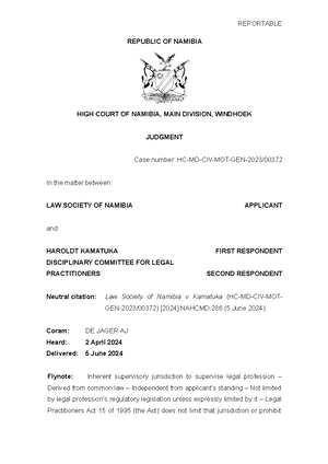 Namibia LAW Journal House Study Guide - Namibia Law Journal House Style ...