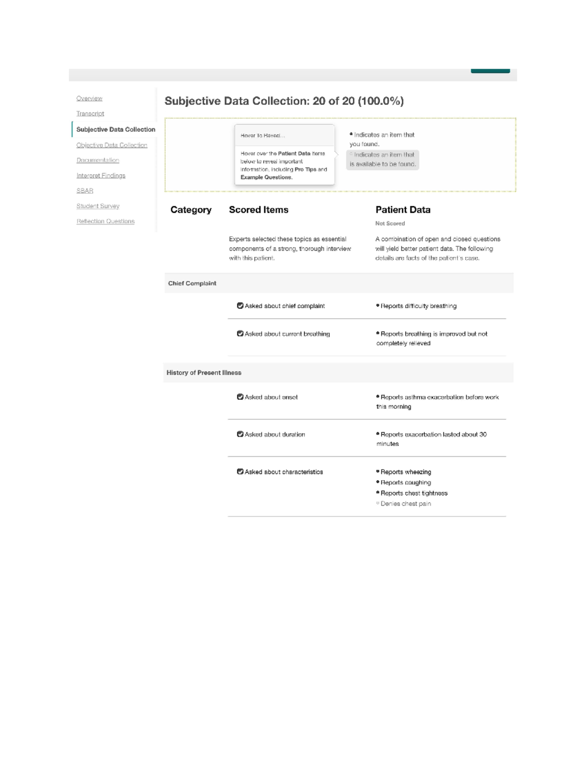 Subjective Data Collection - Overview and Patient Case (Yuki Resp Subj ...