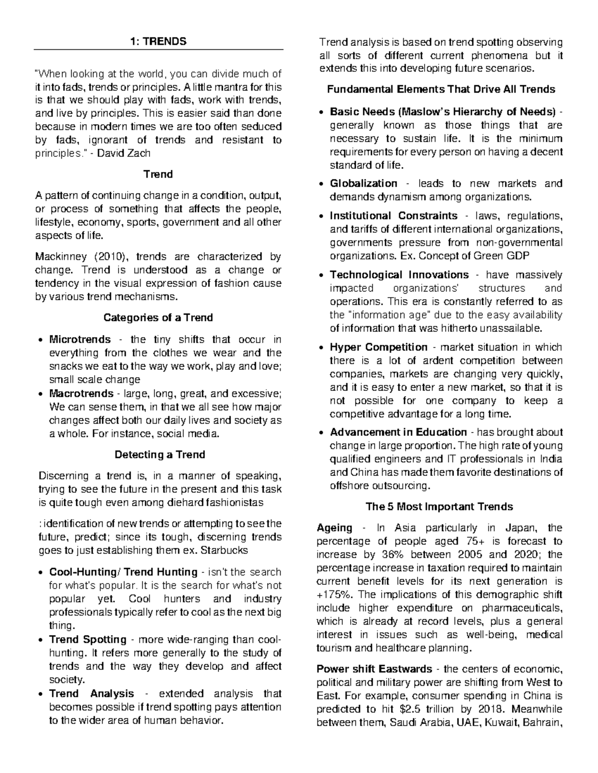 TNCT Lesson 1-6: Trends, Patterns, and Analysis Overview - Studocu
