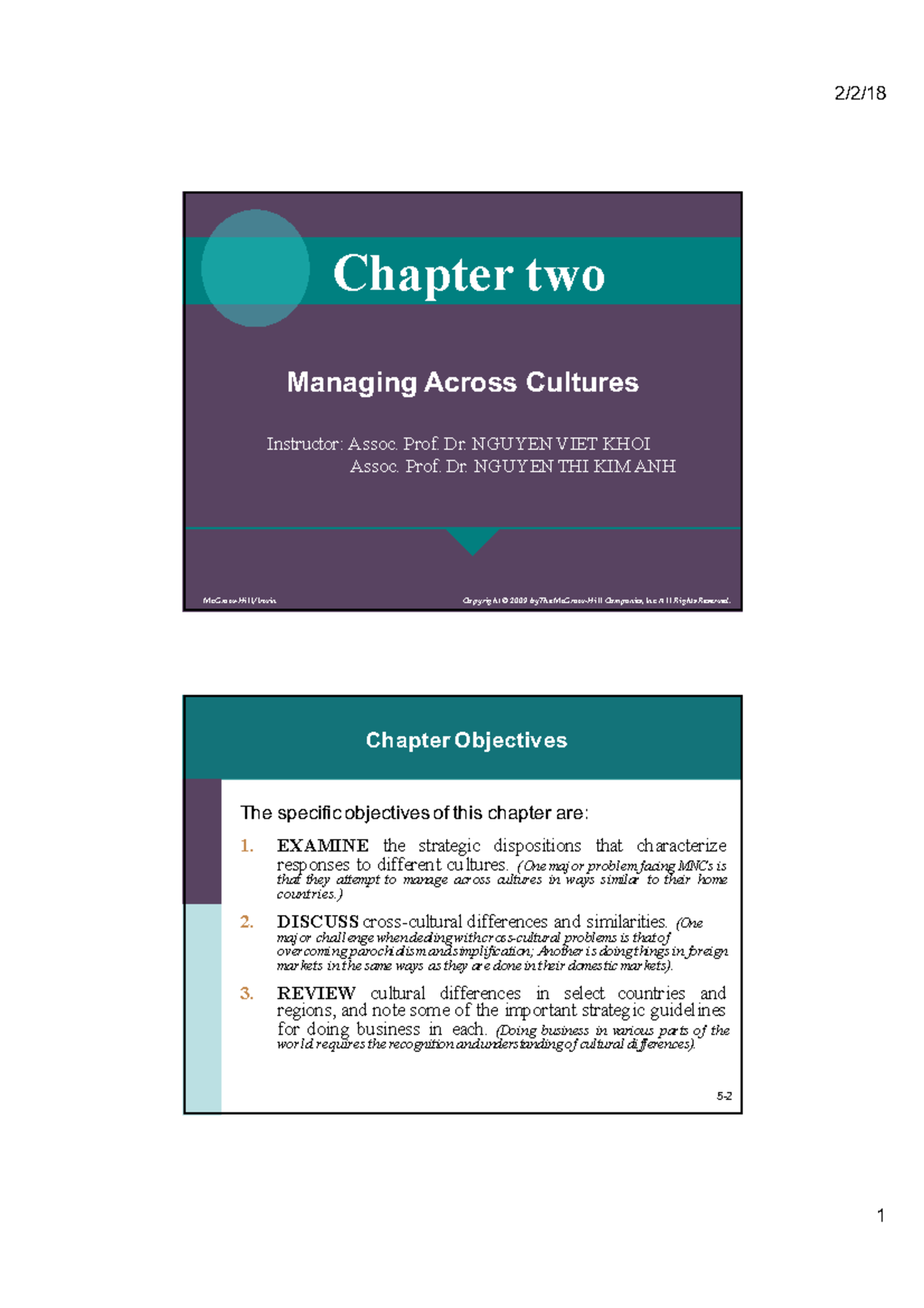 Chap002 Managing AC - nice - Managing Across Cultures Chapter two ...