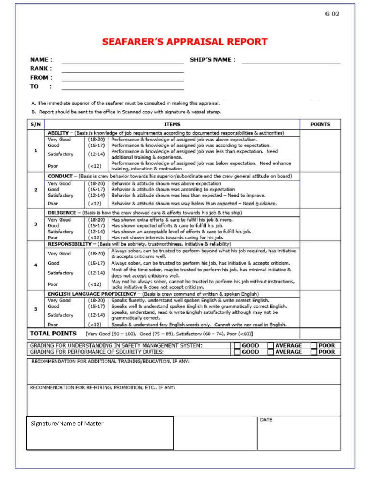 Master's Signature and Name Documentation - DGSS - Studocu
