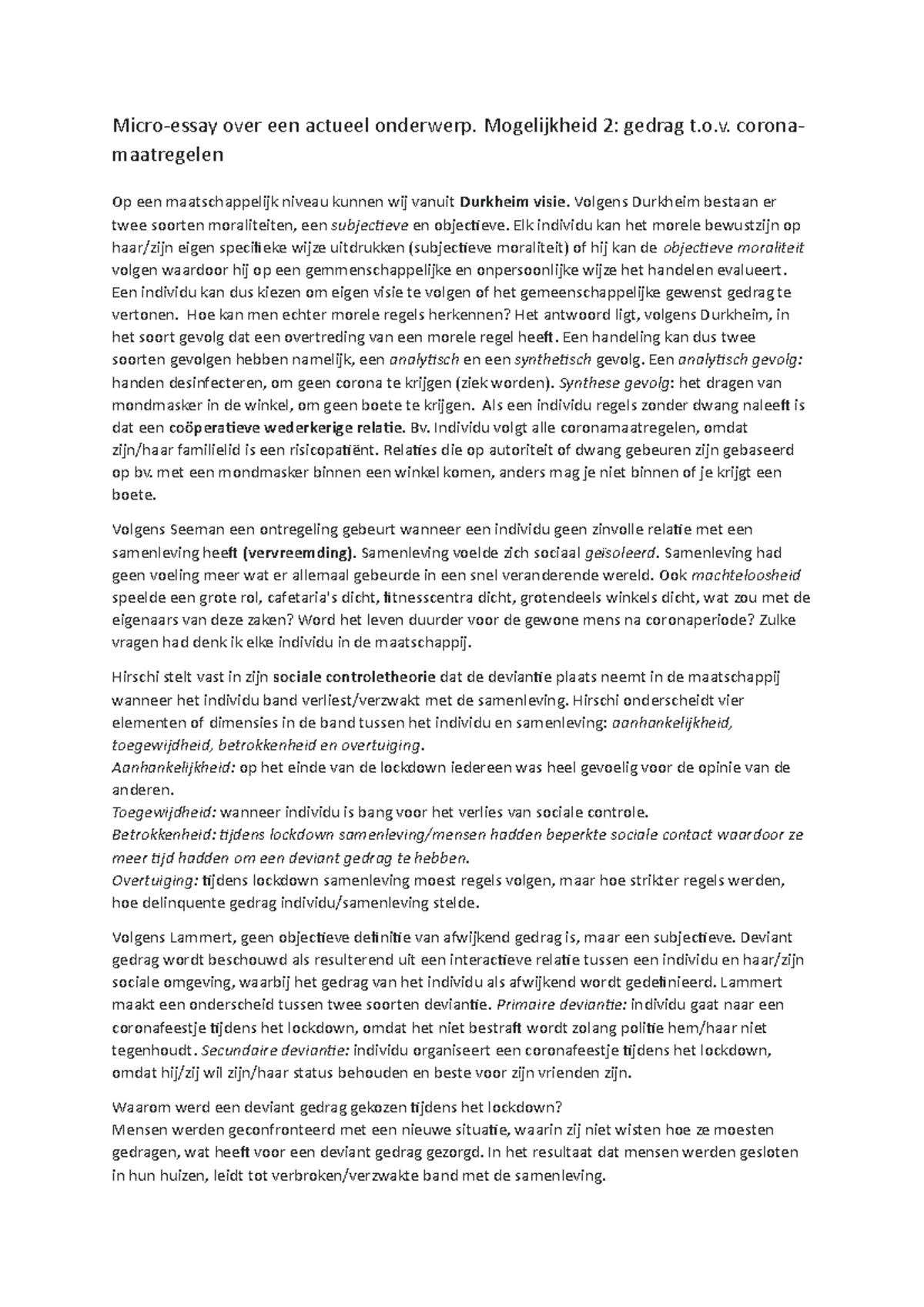 Module 5 - Micro-essay over een actueel onderwerp. Mogelijkheid 2 ...
