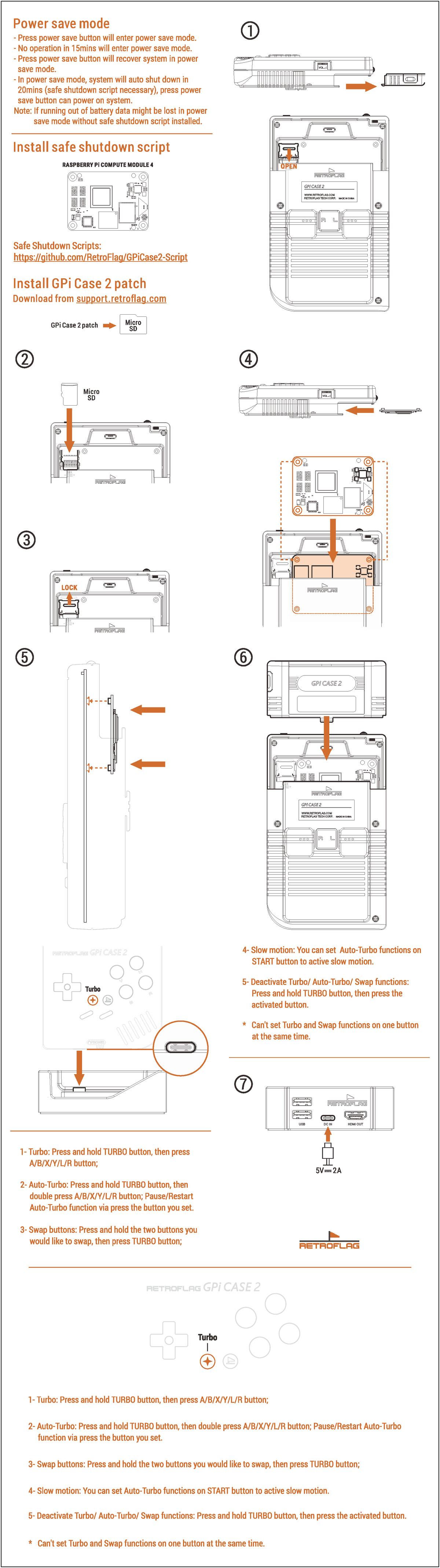 GPi CASE 2 Manual: Power Save Mode & Turbo Functions Guide - Studocu