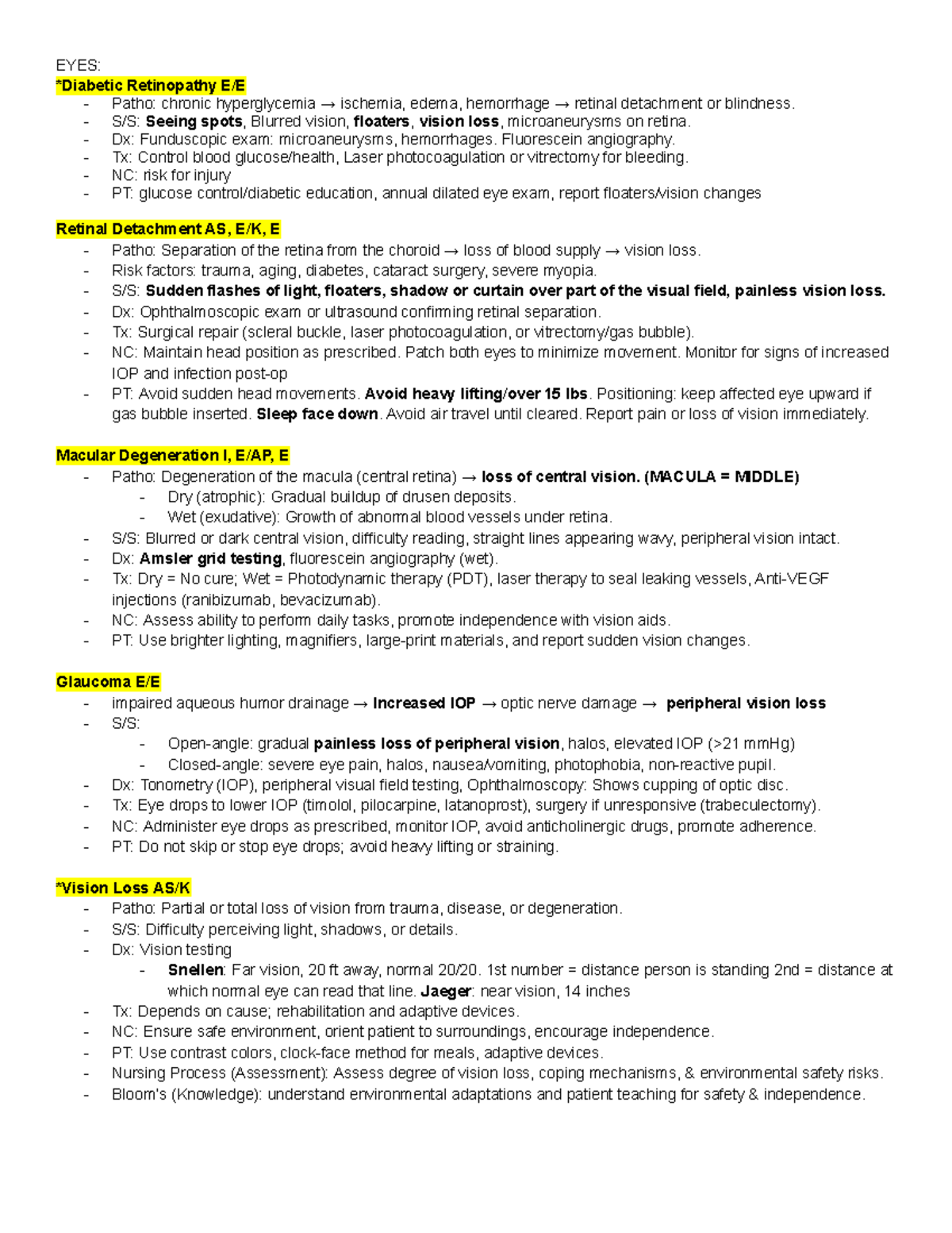 AH Exam 3 BP (EENT GI) - Comprehensive Review of Eye and Ear Disorders ...