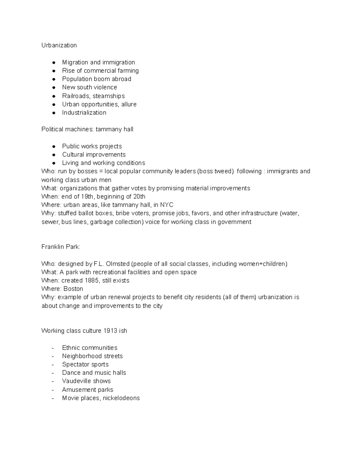 History of Urbanization and Immigration: 19th-20th Century Changes ...