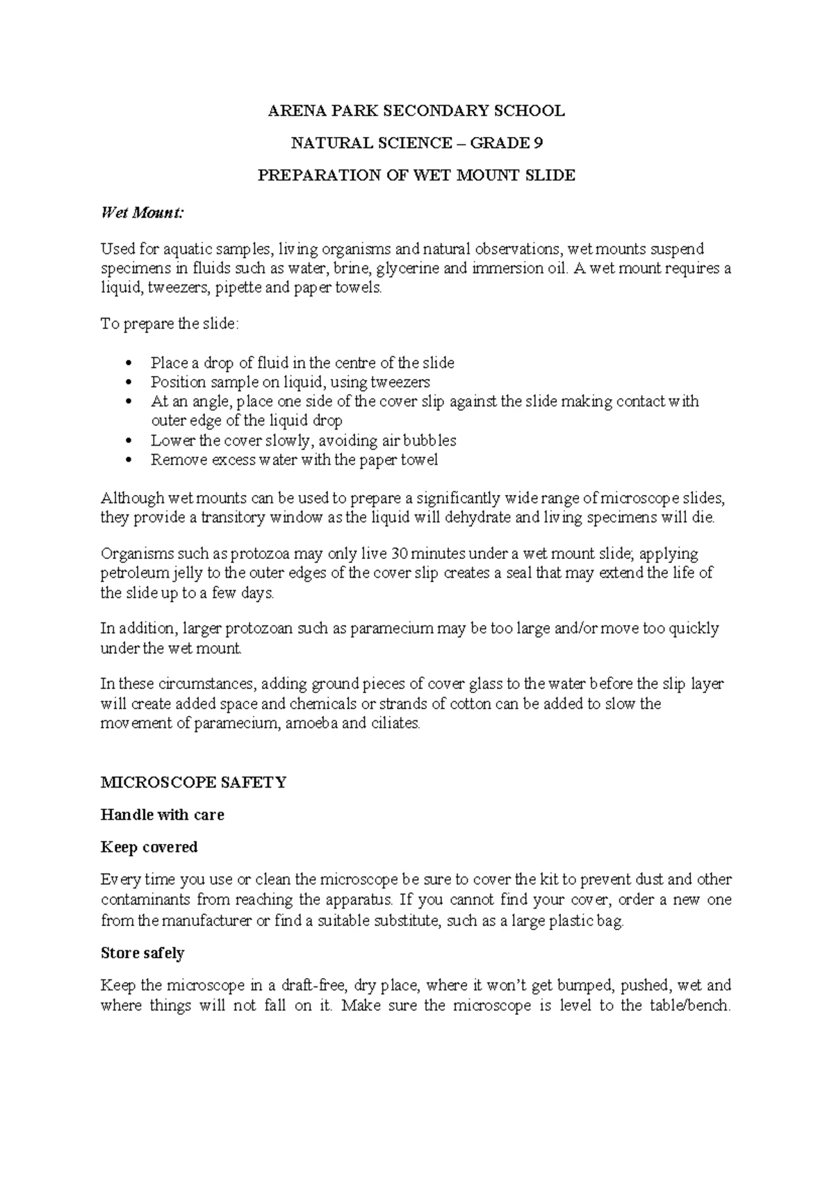 Natural Science Grade 9 Term 2 Resource Pack - GRADE 9 SCIENCE MATTER ...