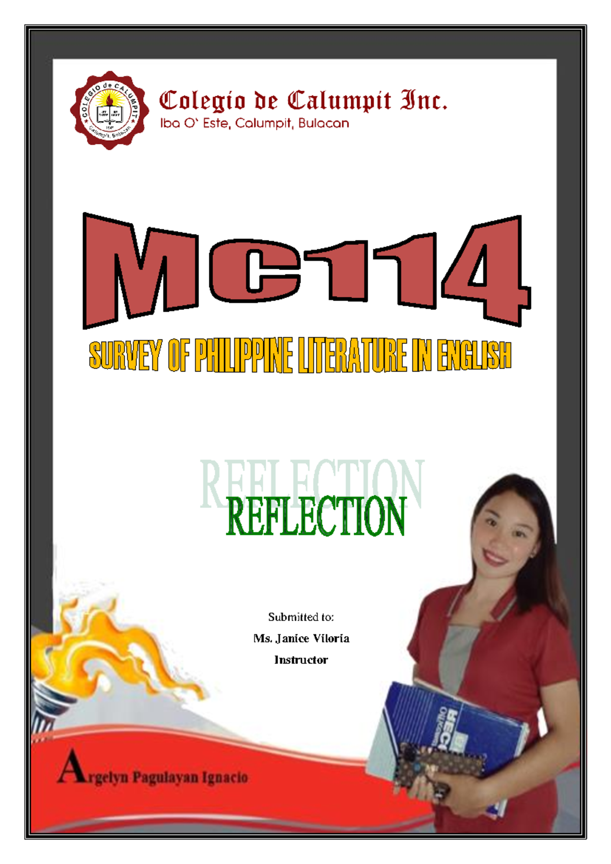 ENG 101 - Reflection Paper on the Poem "My Mother" by Juan F. Salazar - Studocu