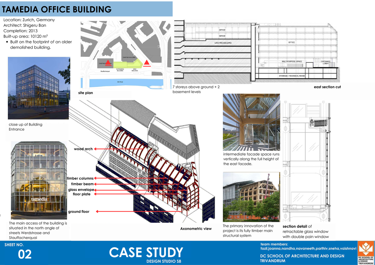 TAMEDIA OFFICE BUILDING Case Study: Innovative Timber Structure - Studocu