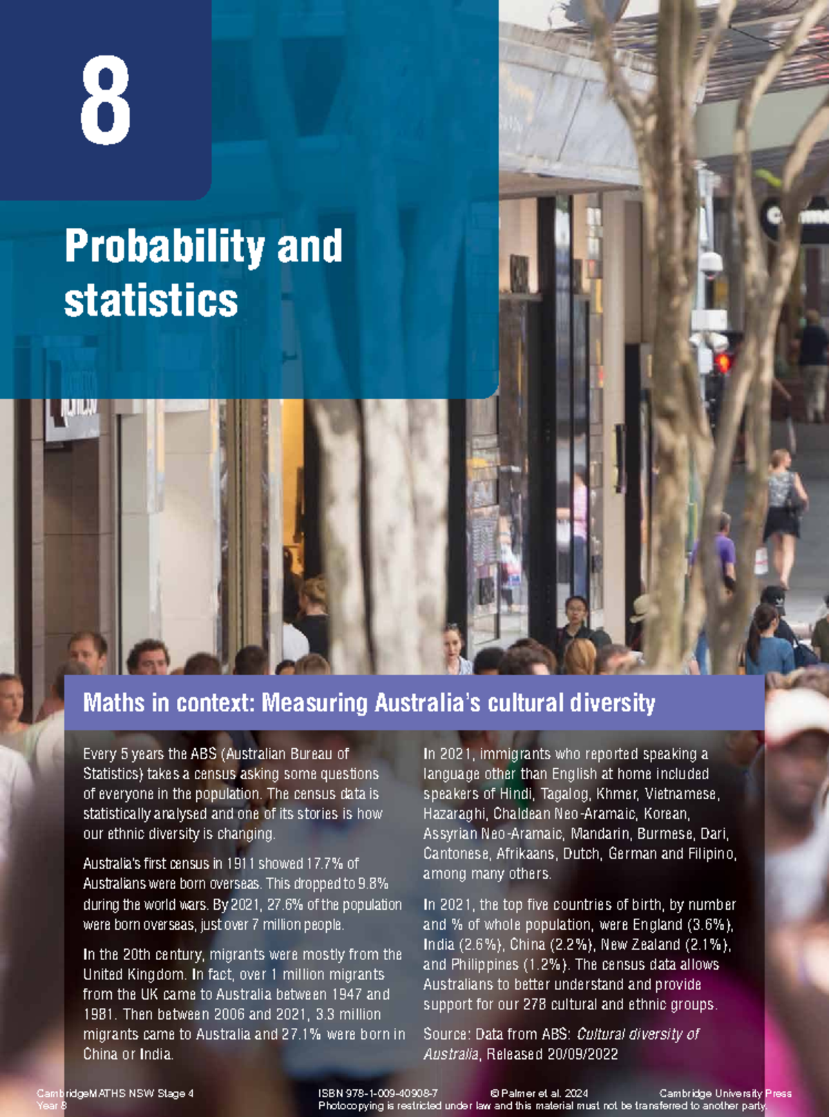 Chapter 8: Probability and Statistics - Year 8 - Studocu