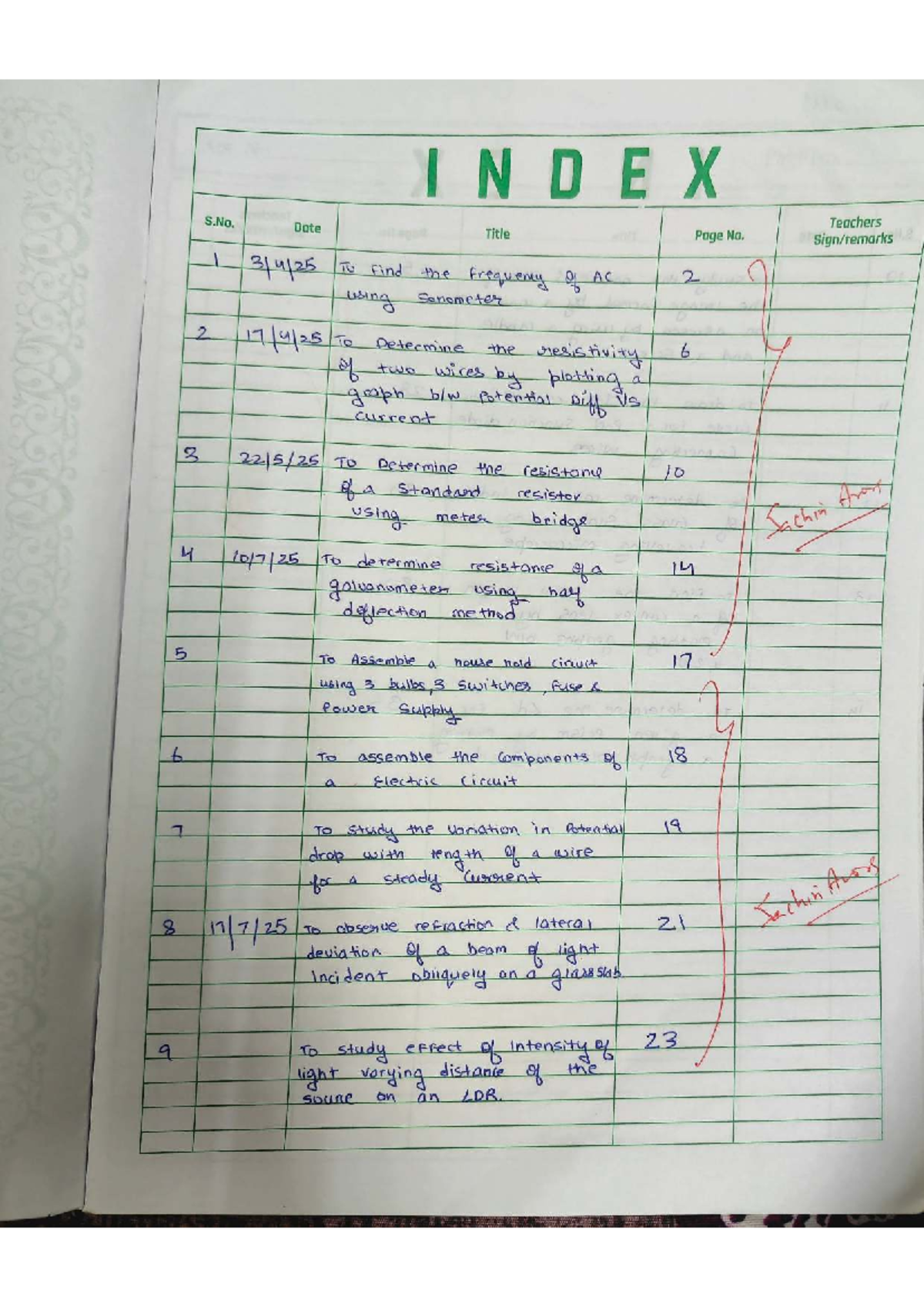 Physics Practical File - Experiments on Resistance and Circuit Assembly - Studocu
