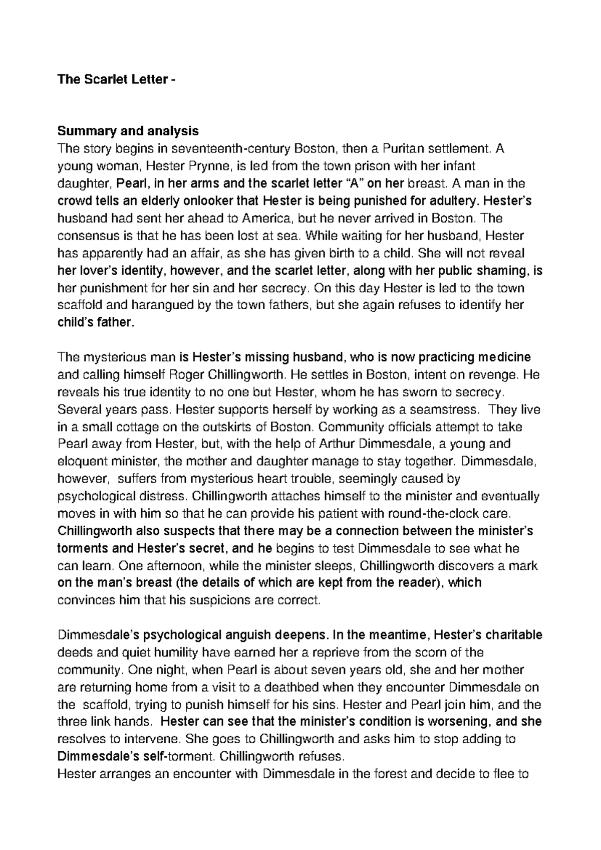 The Scarlet Letter (ENG 101): Themes of Sin, Guilt, and Society ...