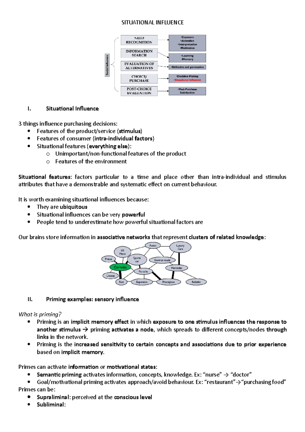 7. Situational Influence - SITUATIONAL INFLUENCE I. Situational ...