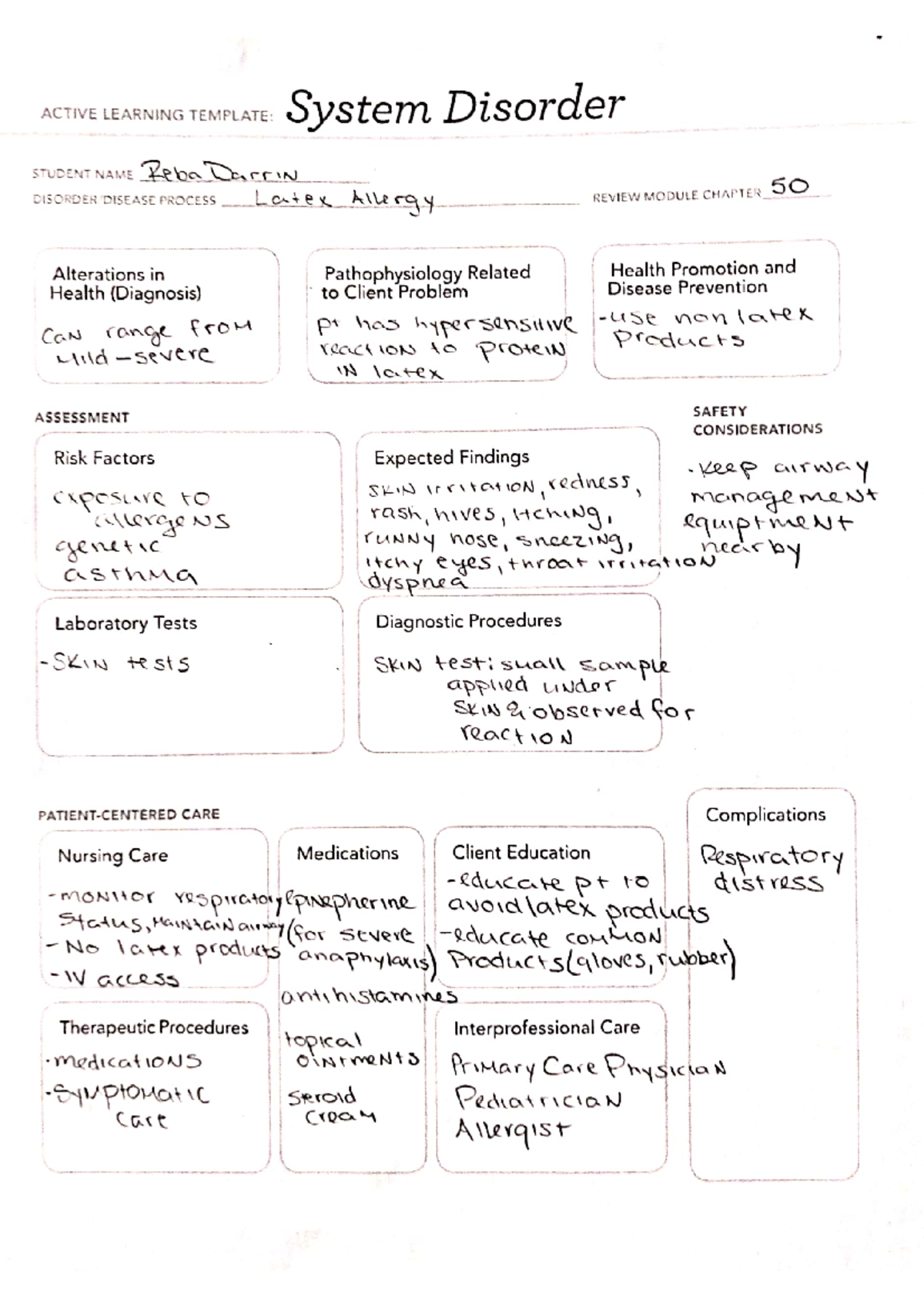 Nur 201 med surg ati templates - ACTIVE LEARNING TEMPLATE: Sys tem ...