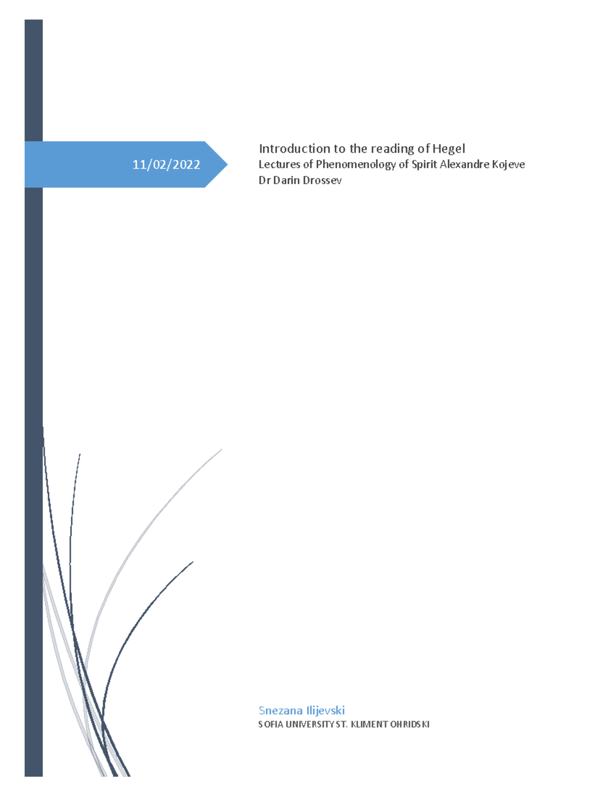 Analysis of Hegel's Philosophy: An Introduction to Kojeve's Insights ...
