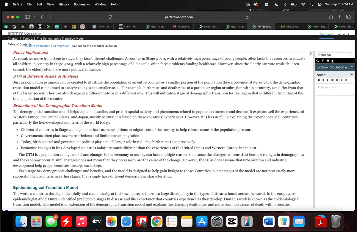 Final Exam Study Guide for Course XYZ: Demographic Transition Model ...
