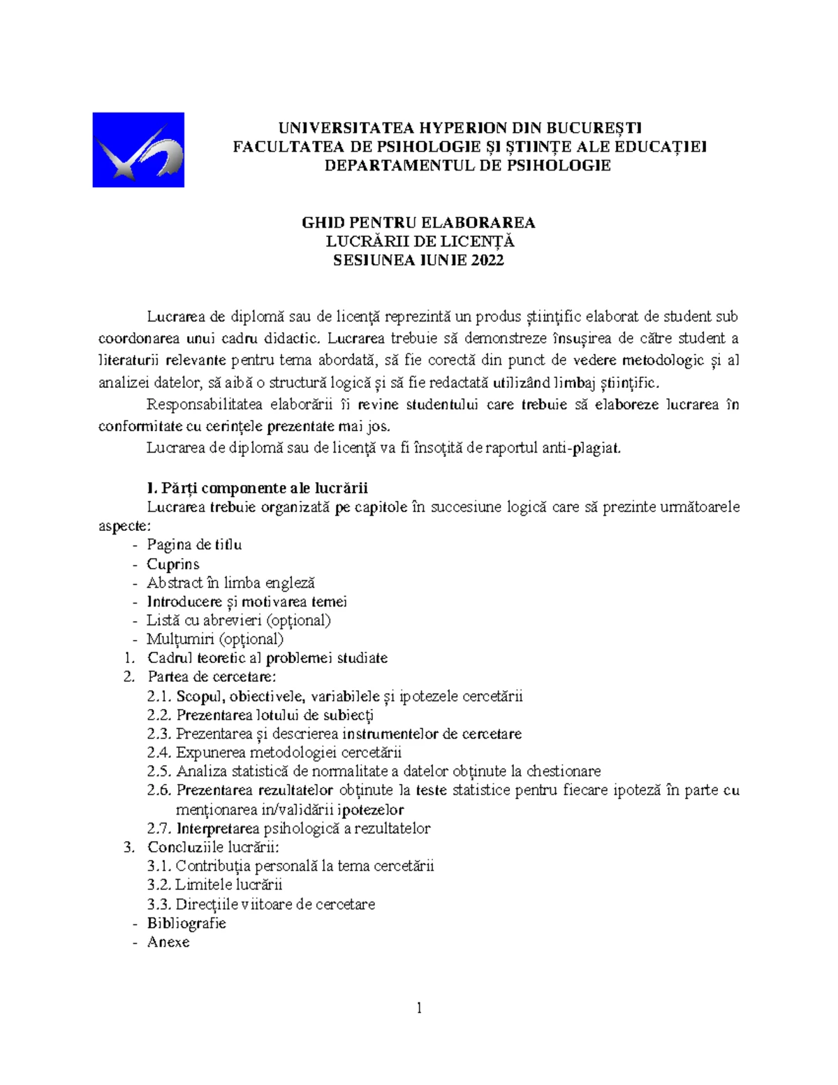 Structura Lucrare de Licenta - Academia de Studii Economice din Bucure ...