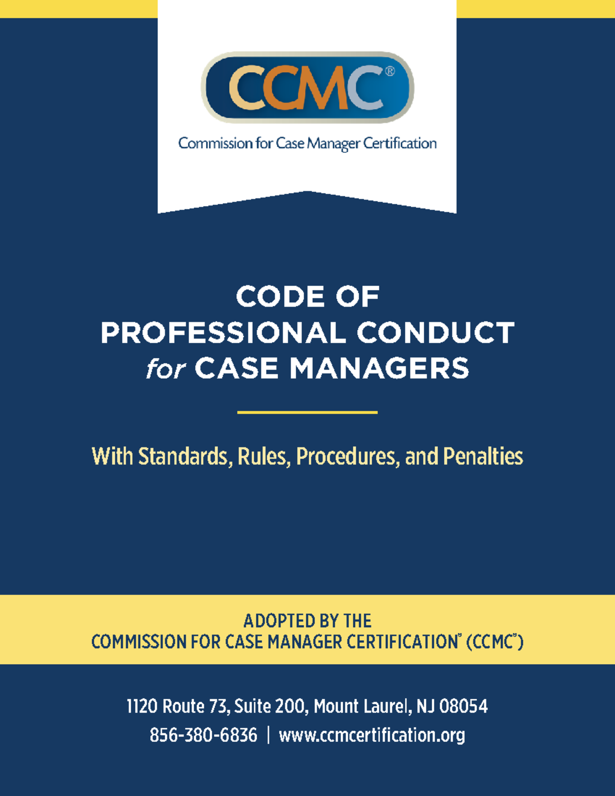 Code of Professional Conduct for Case Managers: Final 2023 Guidelines ...