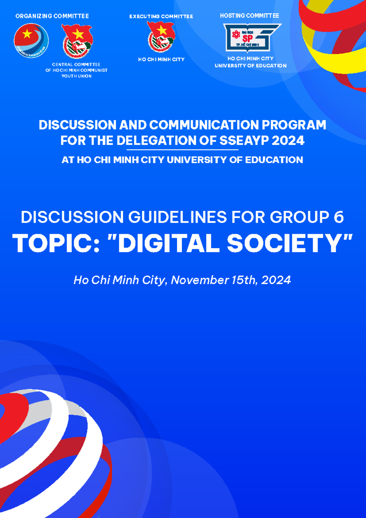 Group 6 Discussion Guidelines on Digital Society - SSEAYP 2024 - Studocu