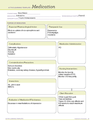 ATI medication template Heparin - ACTIVE LEARNING TEMPLATES THERAPEUTIC ...