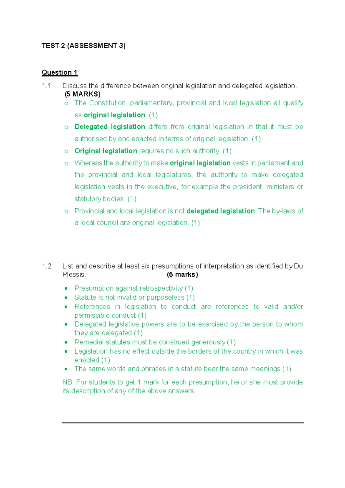 Codified Legal System - IURI 171 TEST 2. CODIFIED LEGAL SYSTEM ...
