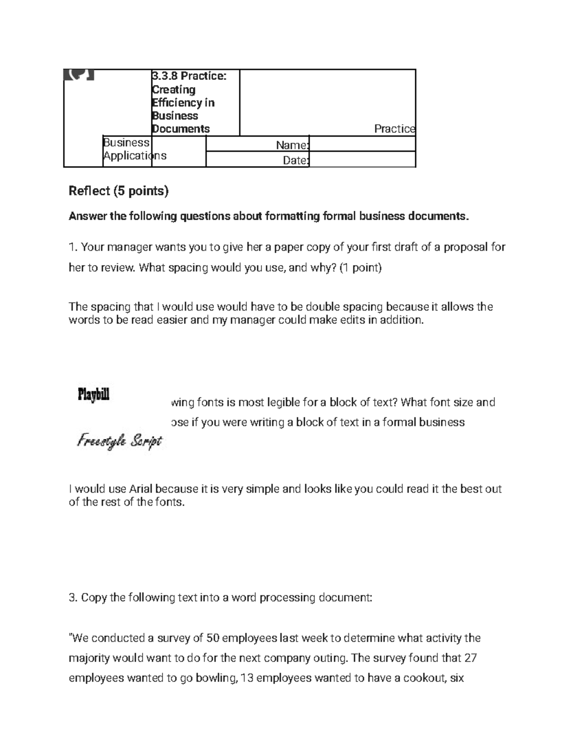 3.3.8 Practice - Enhancing Business Document Efficiency (Practice ...