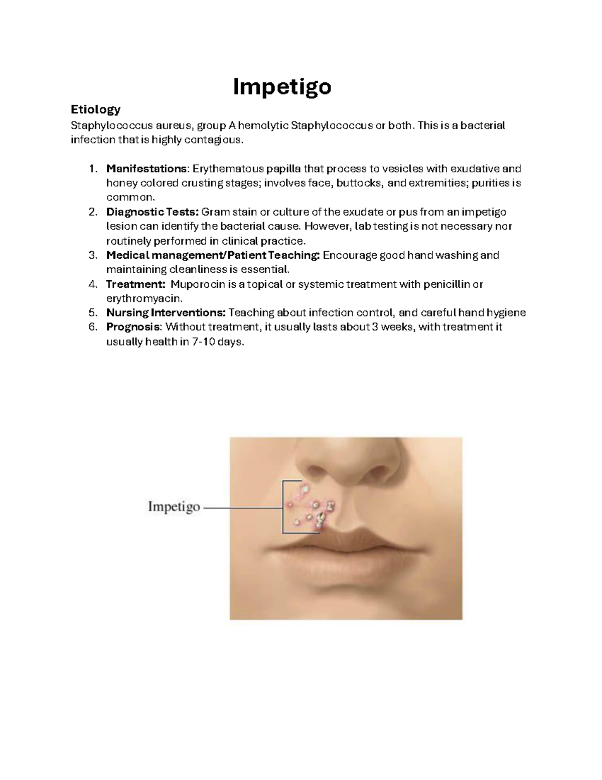 SKIN 101: Key Notes on Impetigo & Folliculitis Management - Studocu